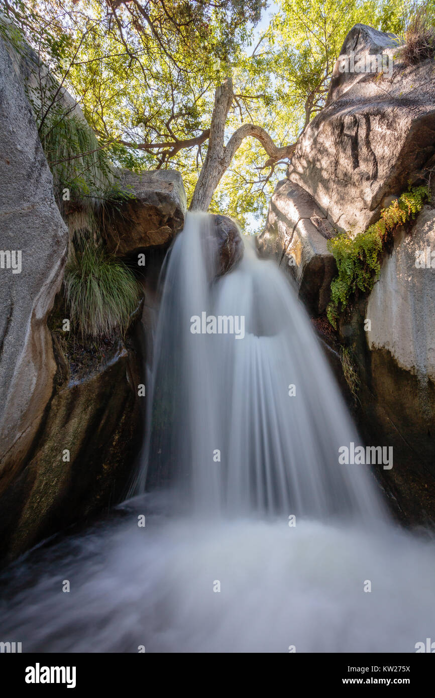 Monsoon rain swells Madera Canyon Falls in the Santa Rita Mountains ...