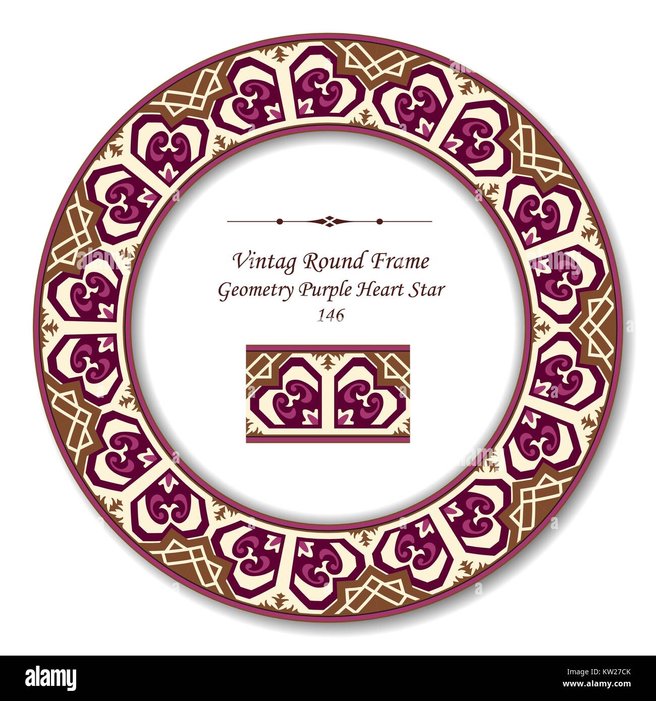 Purple star round flower Stock Vector Images - Alamy
