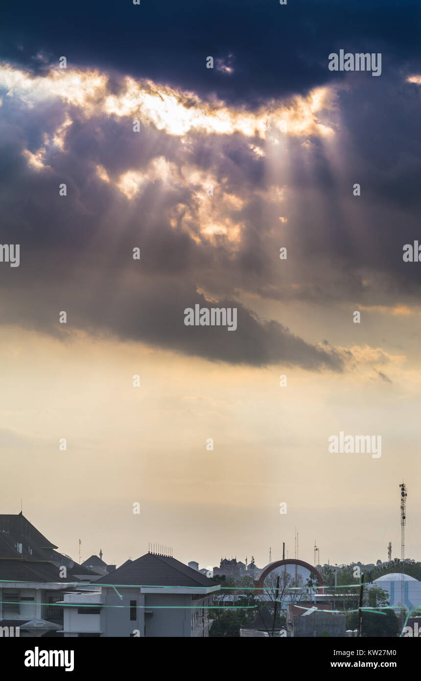 ray of light sunset Stock Photo - Alamy