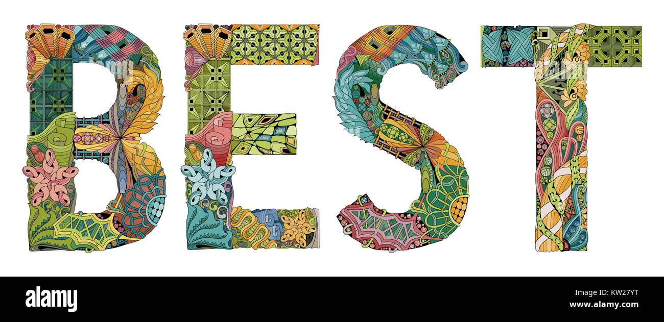 Hand-painted art design. Hand drawn illustration word best for t-shirt ...