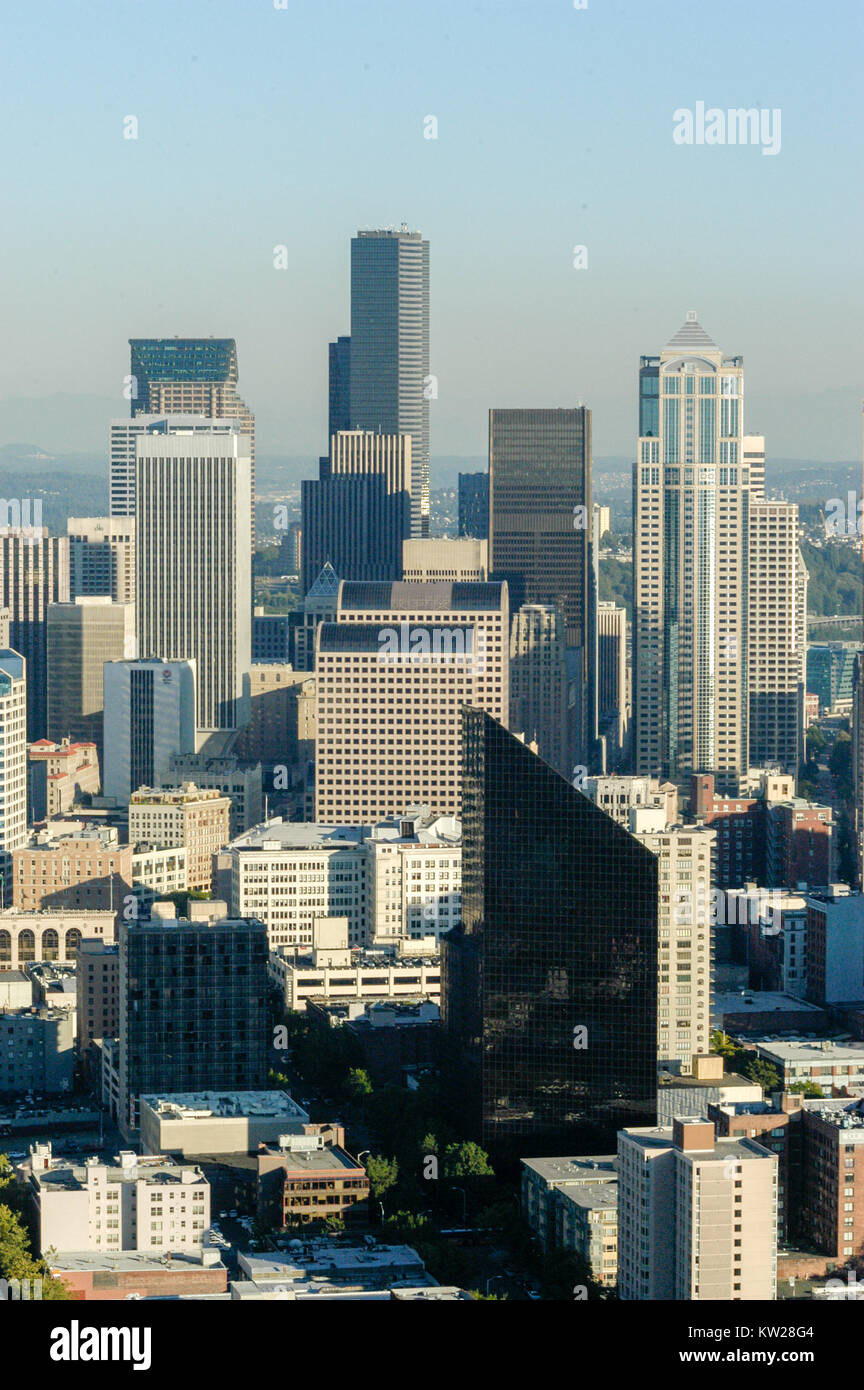 Aerial view of the Seattle, Washington city skyline Stock Photo - Alamy