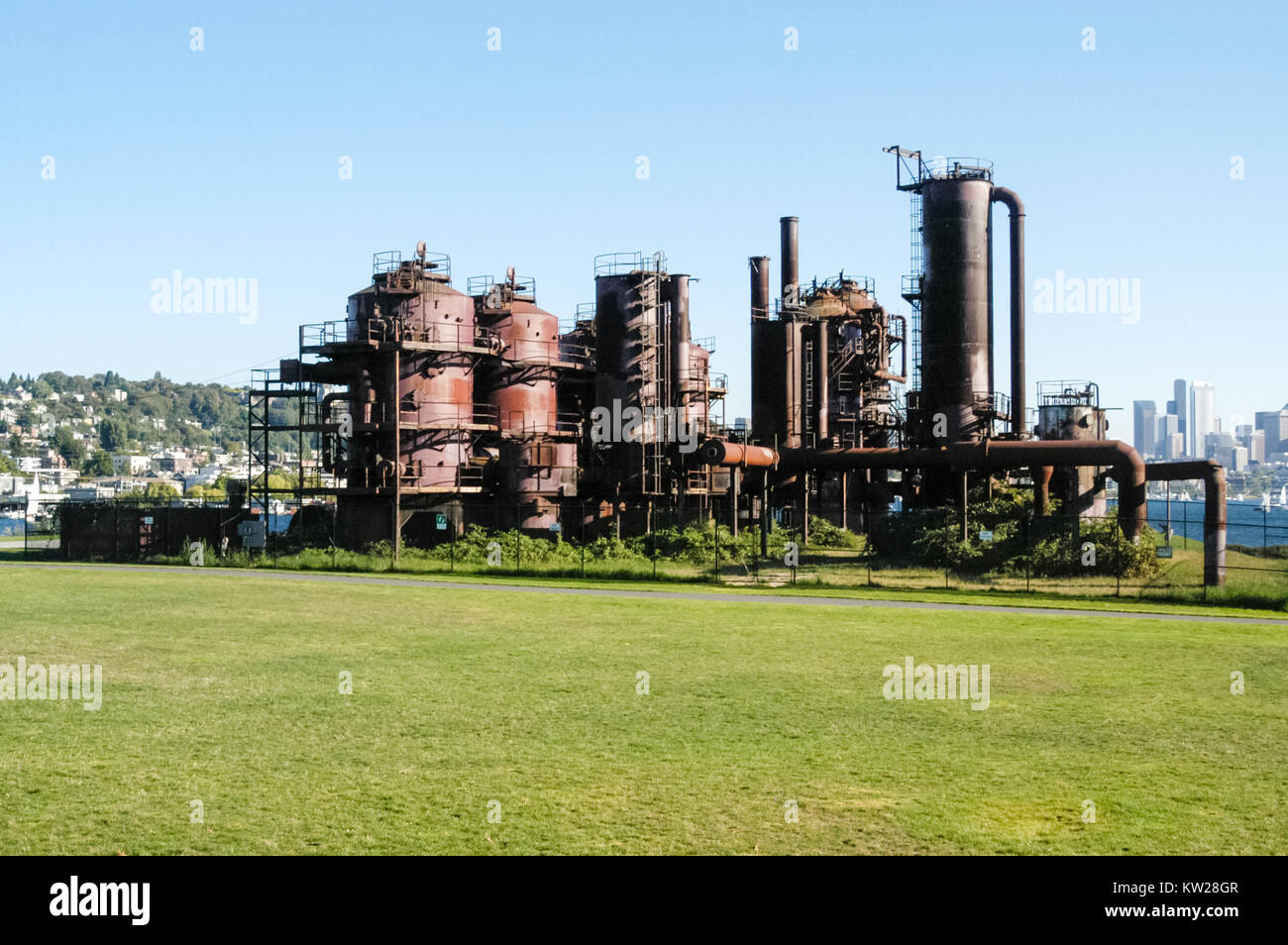 Old gas works site hi-res stock photography and images - Alamy