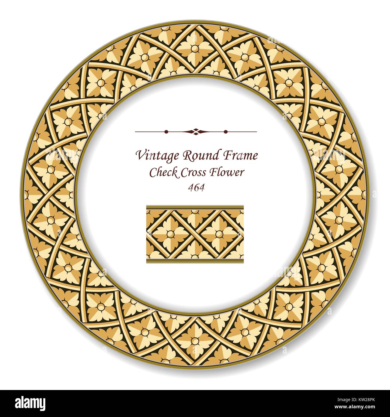 Check cross frame line flower hi-res stock photography and images - Alamy