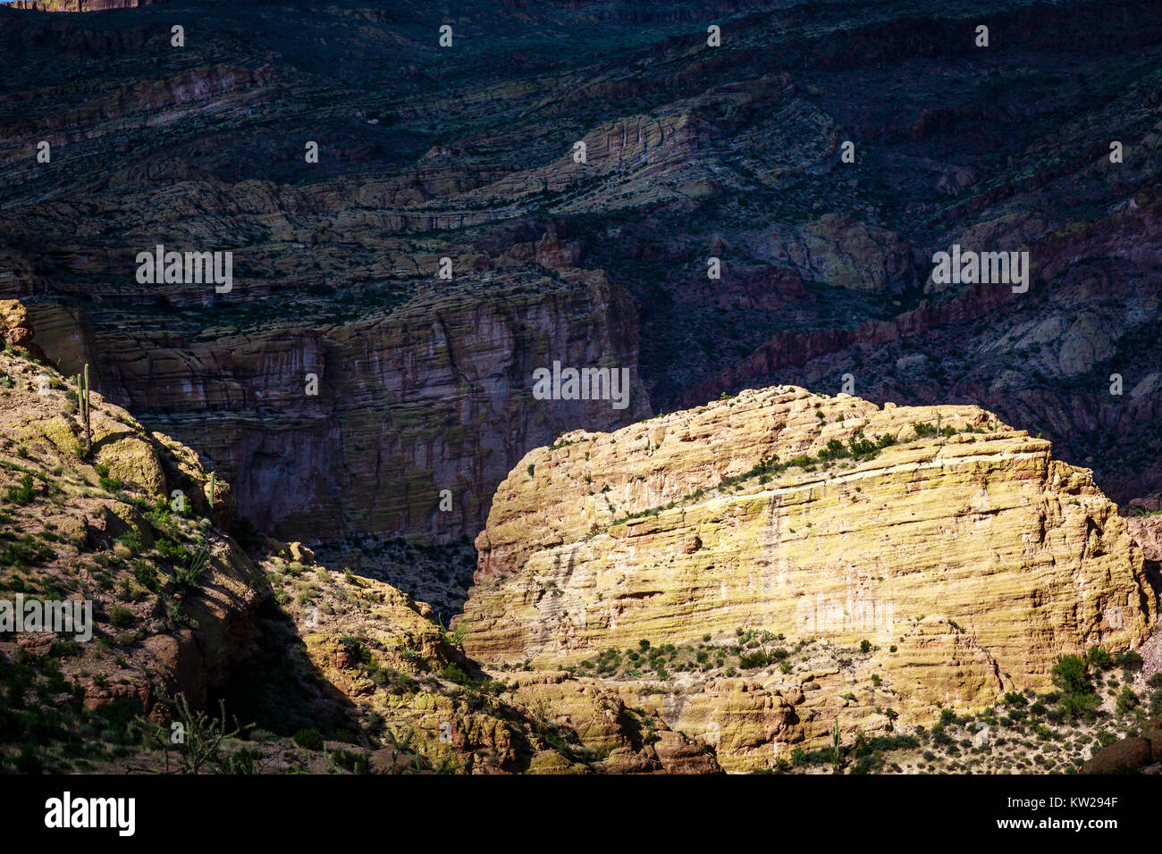 The Salt River carves out a colorful and rugged canyon dotted with ...