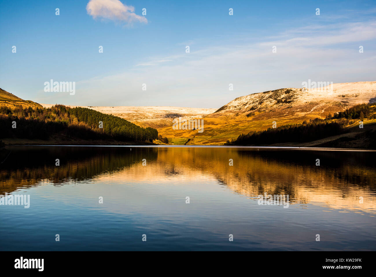 Reflecting on nature - Reflection of the Dovestones Peak District ...