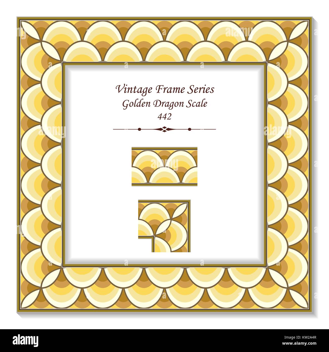 Vintage scale repeat pattern Cut Out Stock Images & Pictures - Alamy