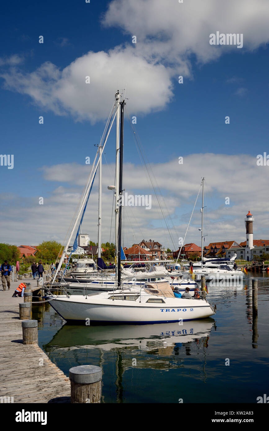 Baltic island Poel, harbour of village Timmen beach, Ostseeinsel Poel ...