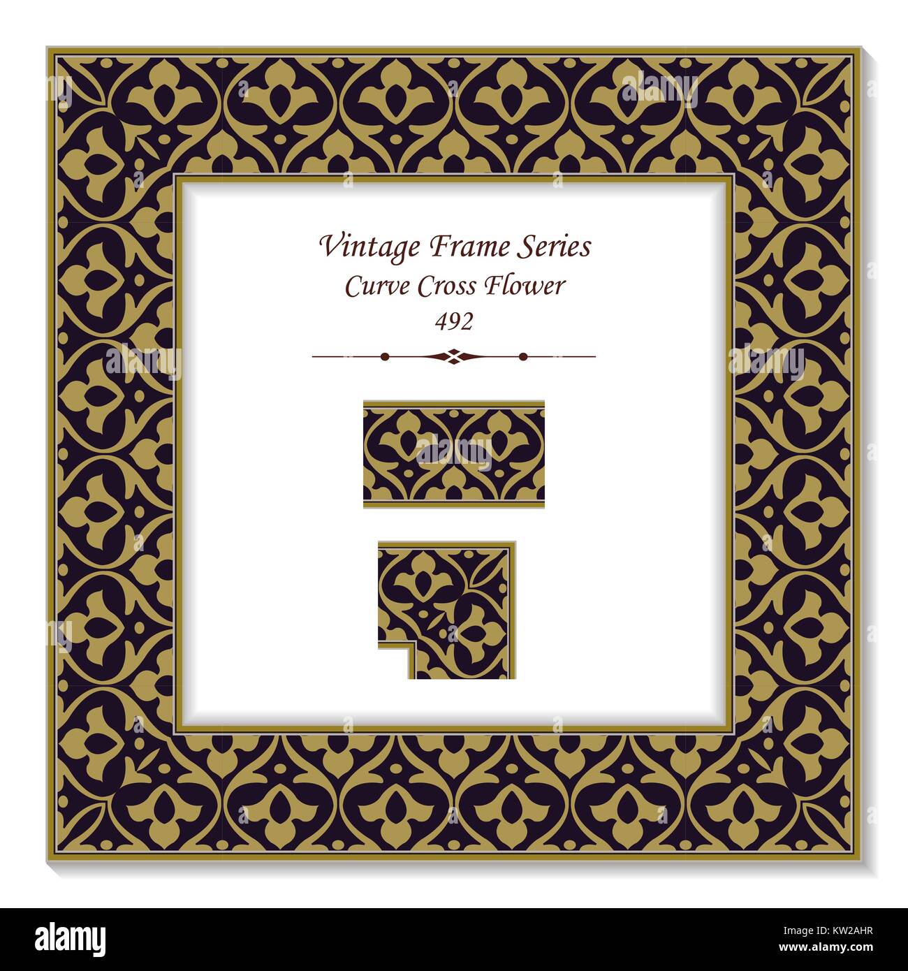 Vintage 3d frame cross Cut Out Stock Images & Pictures - Alamy