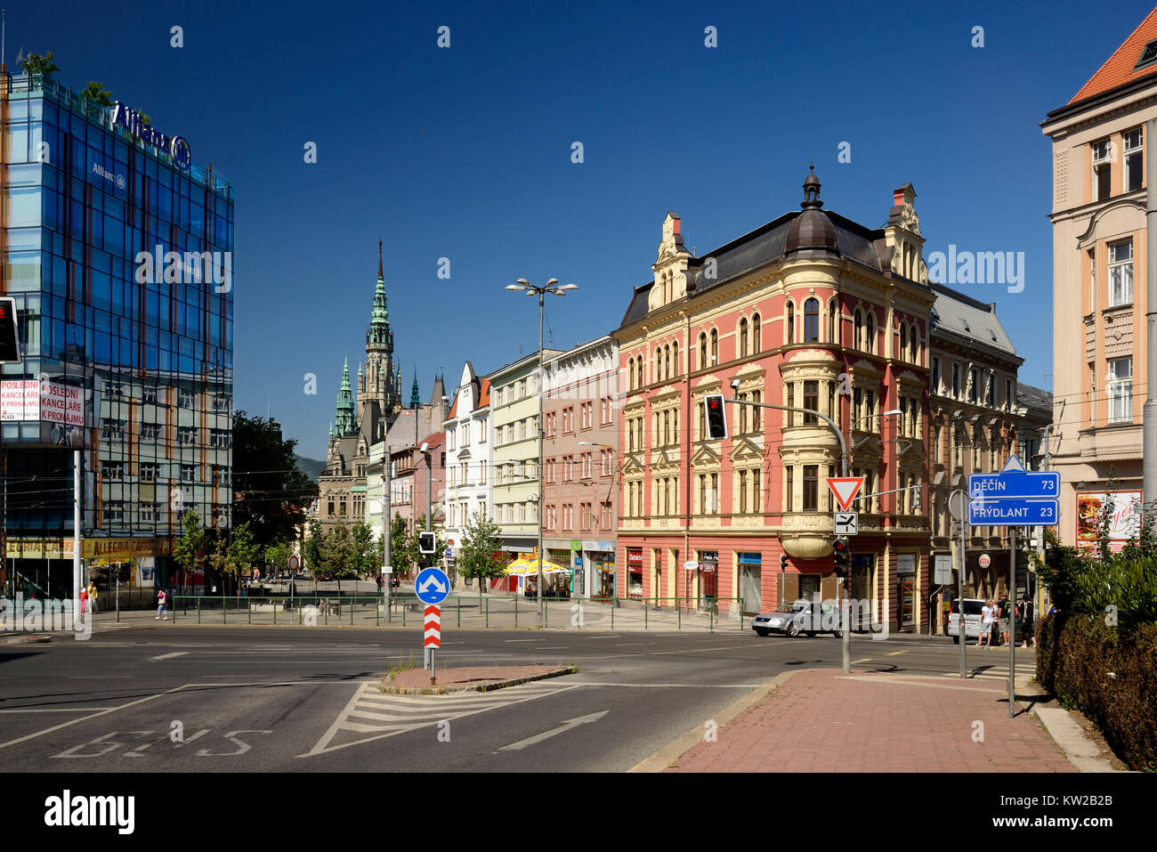 Liberec plaza hi-res stock photography and images - Alamy