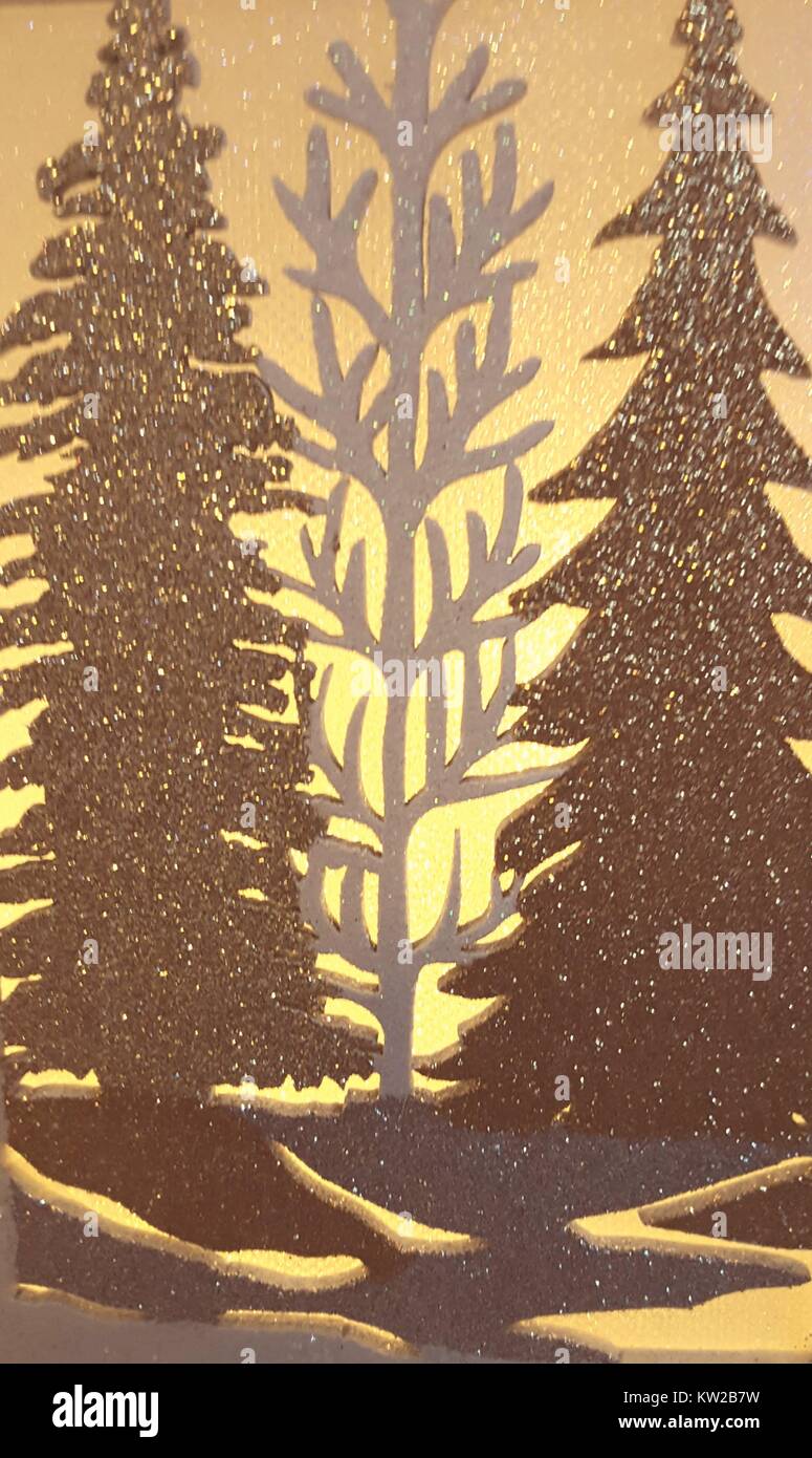Digital art: tree motifs in forest Stock Photo - Alamy