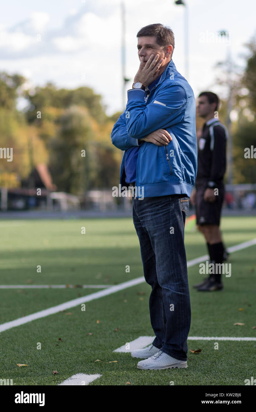 ZAGREB, CROATIA - OCTOBER 07, 2017: Third Croatian football league NK ...