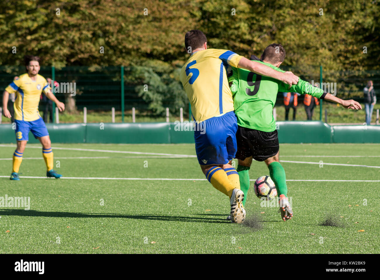 ZAGREB, CROATIA - OCTOBER 07, 2017: Third Croatian football league NK ...