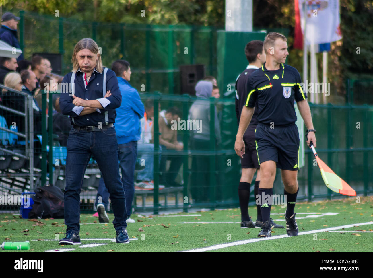 ZAGREB, CROATIA - OCTOBER 07, 2017: Third Croatian football league NK ...