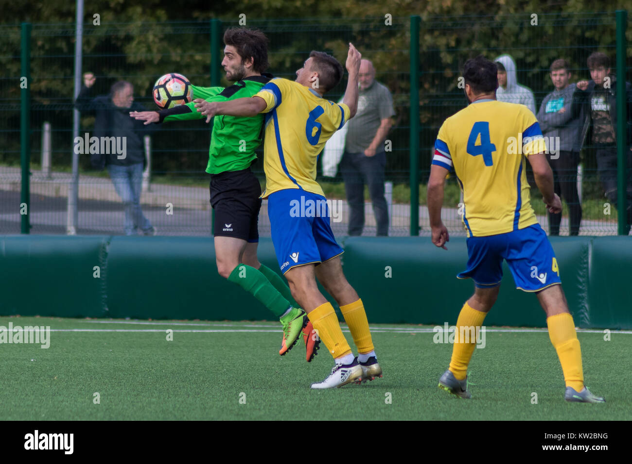 ZAGREB, CROATIA - OCTOBER 07, 2017: Third Croatian football league NK ...