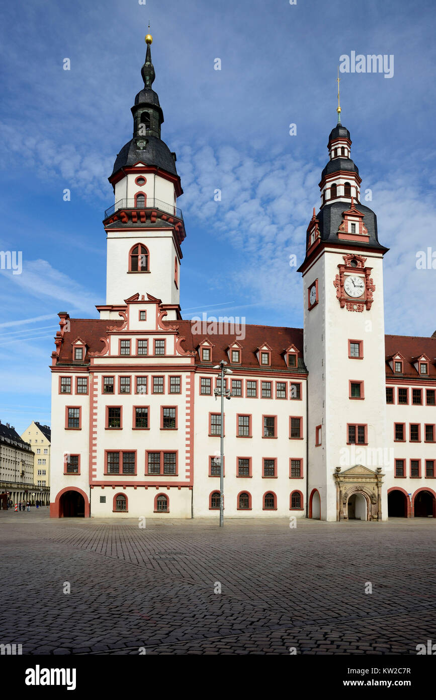 Chemnitz, old city hall in the market, Altes Rathaus am Markt Stock ...