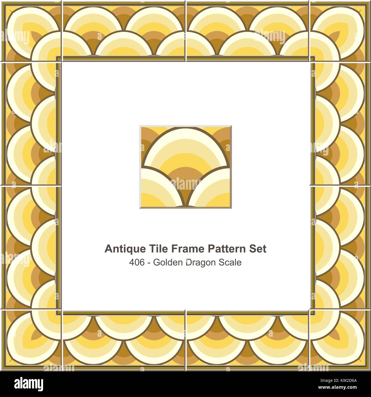 Ceramic tile dragon Stock Vector Images - Alamy