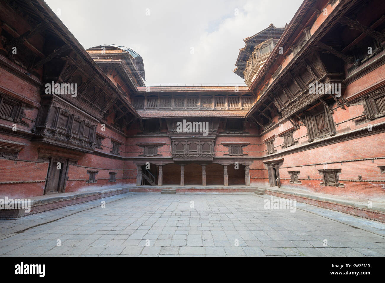 Lohan Chowk courtyard, Royal Palace, Durbar Square, Kathmandu, Nepal Stock Photo - Alamy
