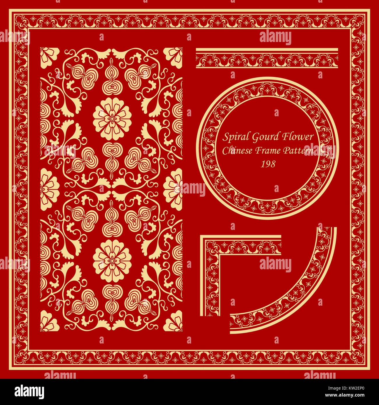 Chinese gourd ornament Stock Vector Images - Alamy