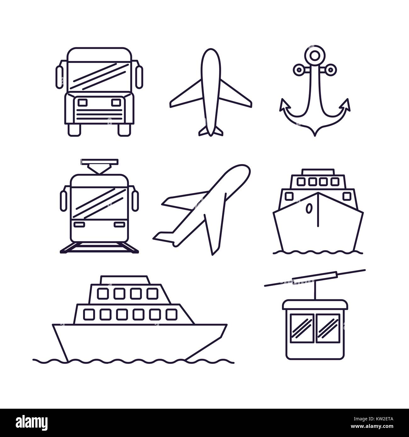 Means of transport Cut Out Stock Images & Pictures - Alamy