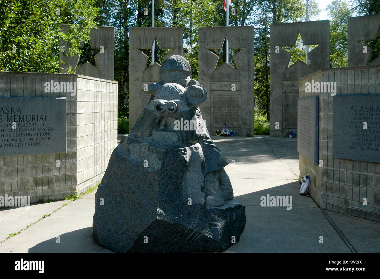 Alaska Veterans Memorial honors Army, Navy, Air Force, Marine Corps ...