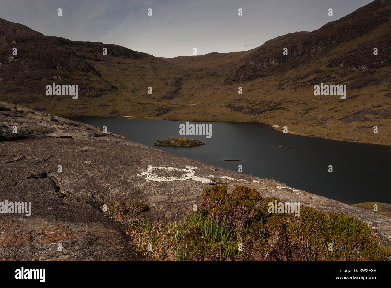 Loch na Cuilce - Cuilin Hills Stock Photo - Alamy