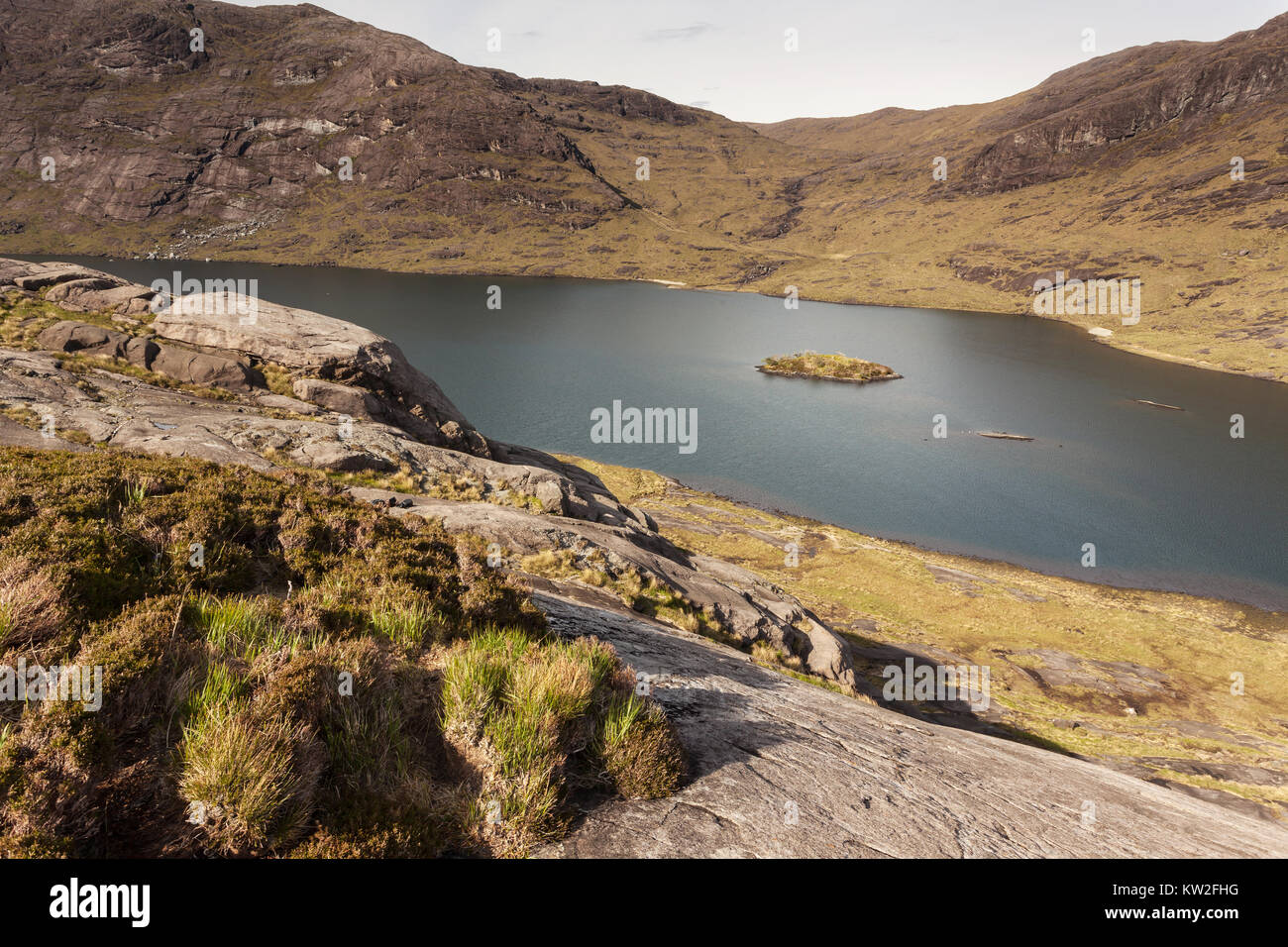 Loch na Cuilce - Cuilin Hills Stock Photo - Alamy