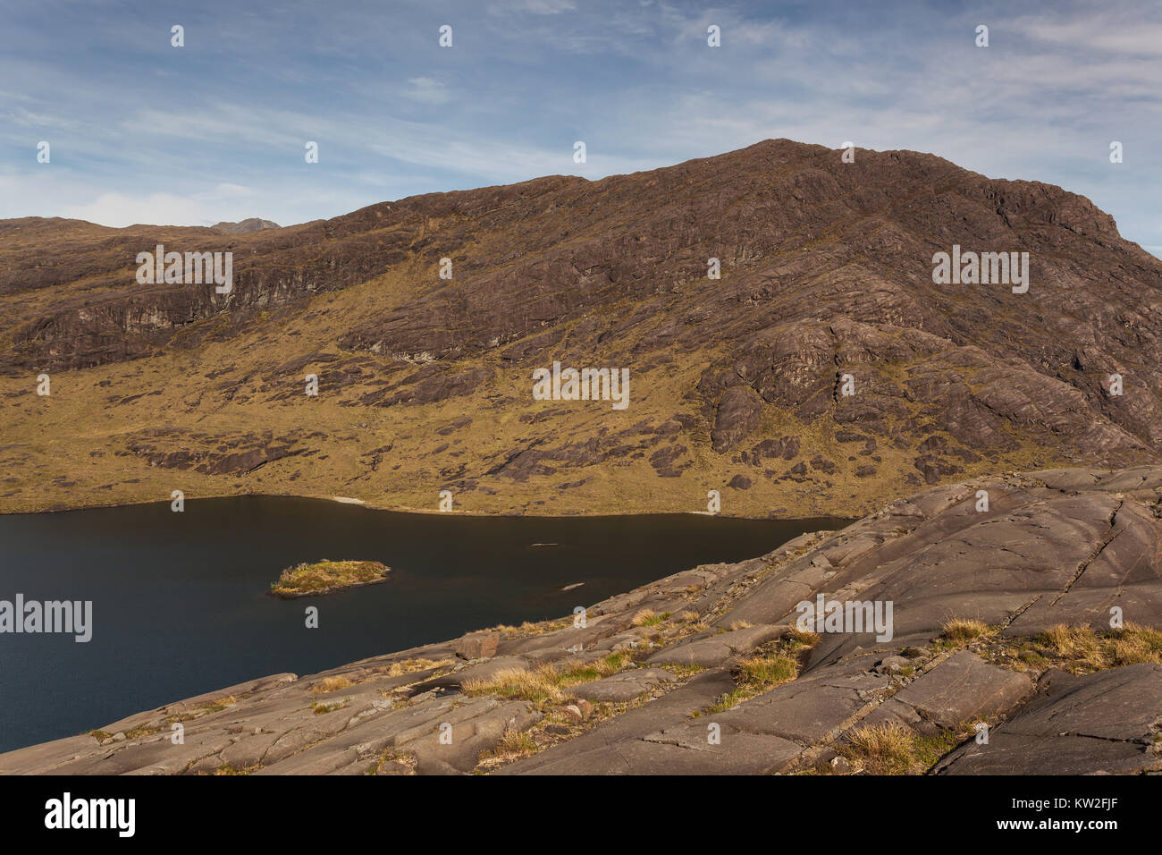 Loch na Cuilce - Cuilin Hills Stock Photo - Alamy