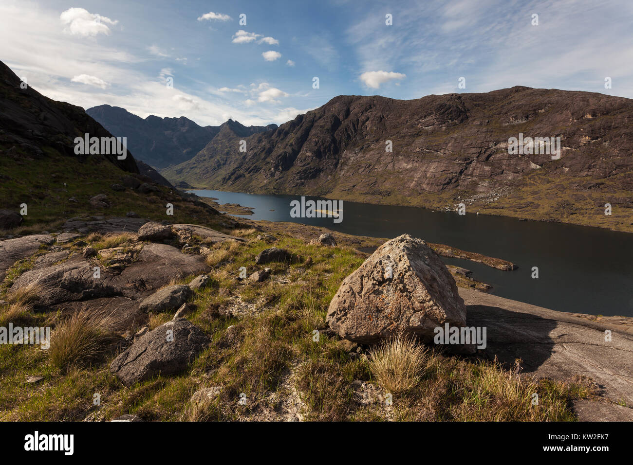 Loch na Cuilce - Cuilin Hills Stock Photo - Alamy
