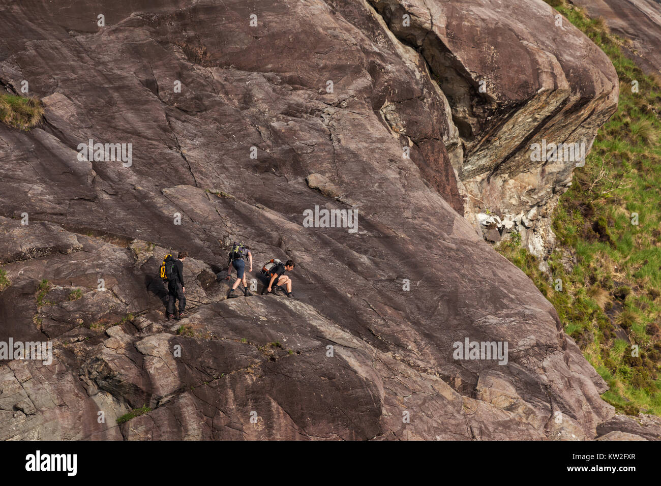 People walking and climbing on Isle of Skye Stock Photo - Alamy