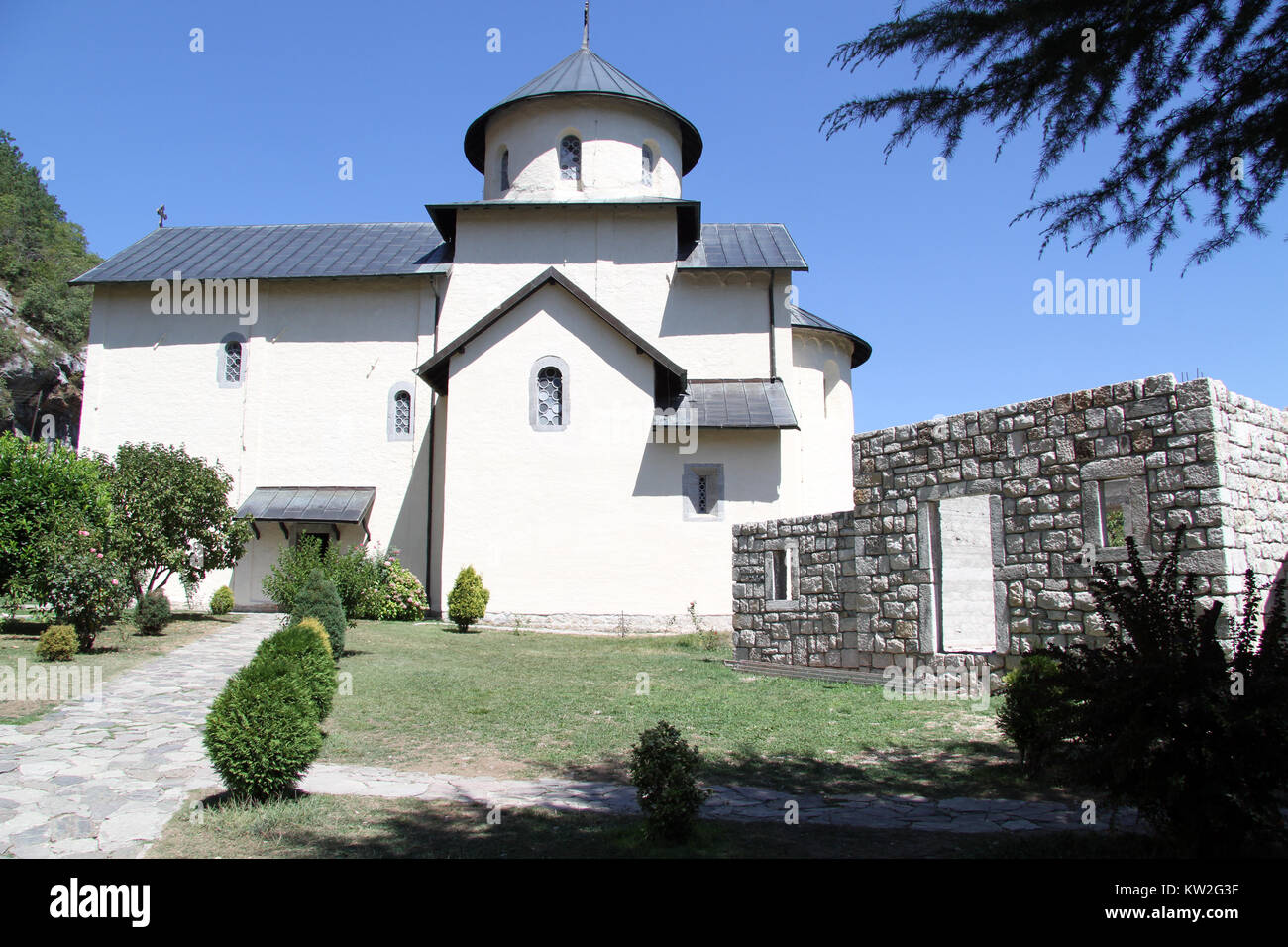 Church in monastery Moracha in Montenegro Stock Photo - Alamy
