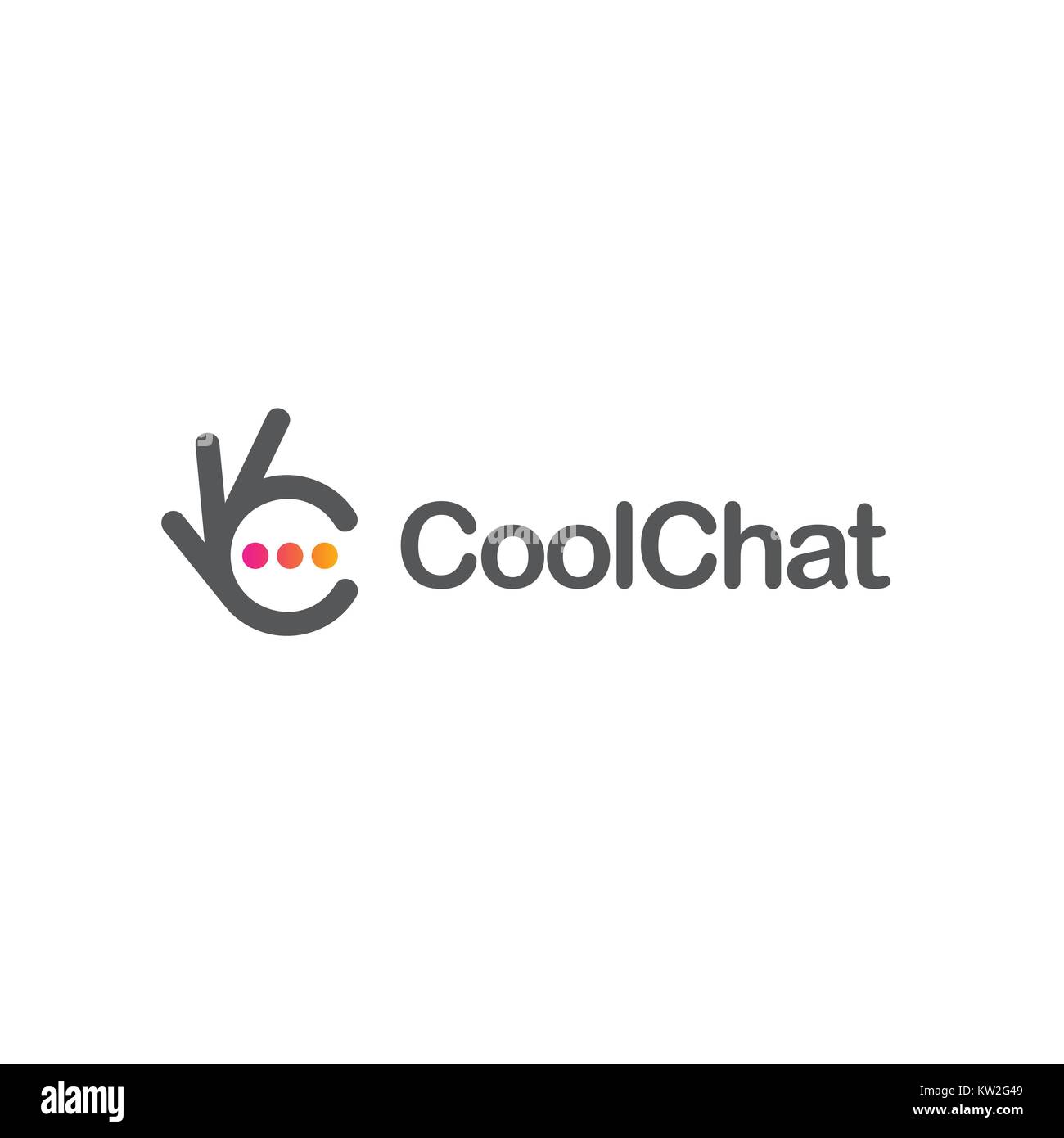 Chat icon. Ok symbol, Okay vector logo, high quality Stock Vector Image ...