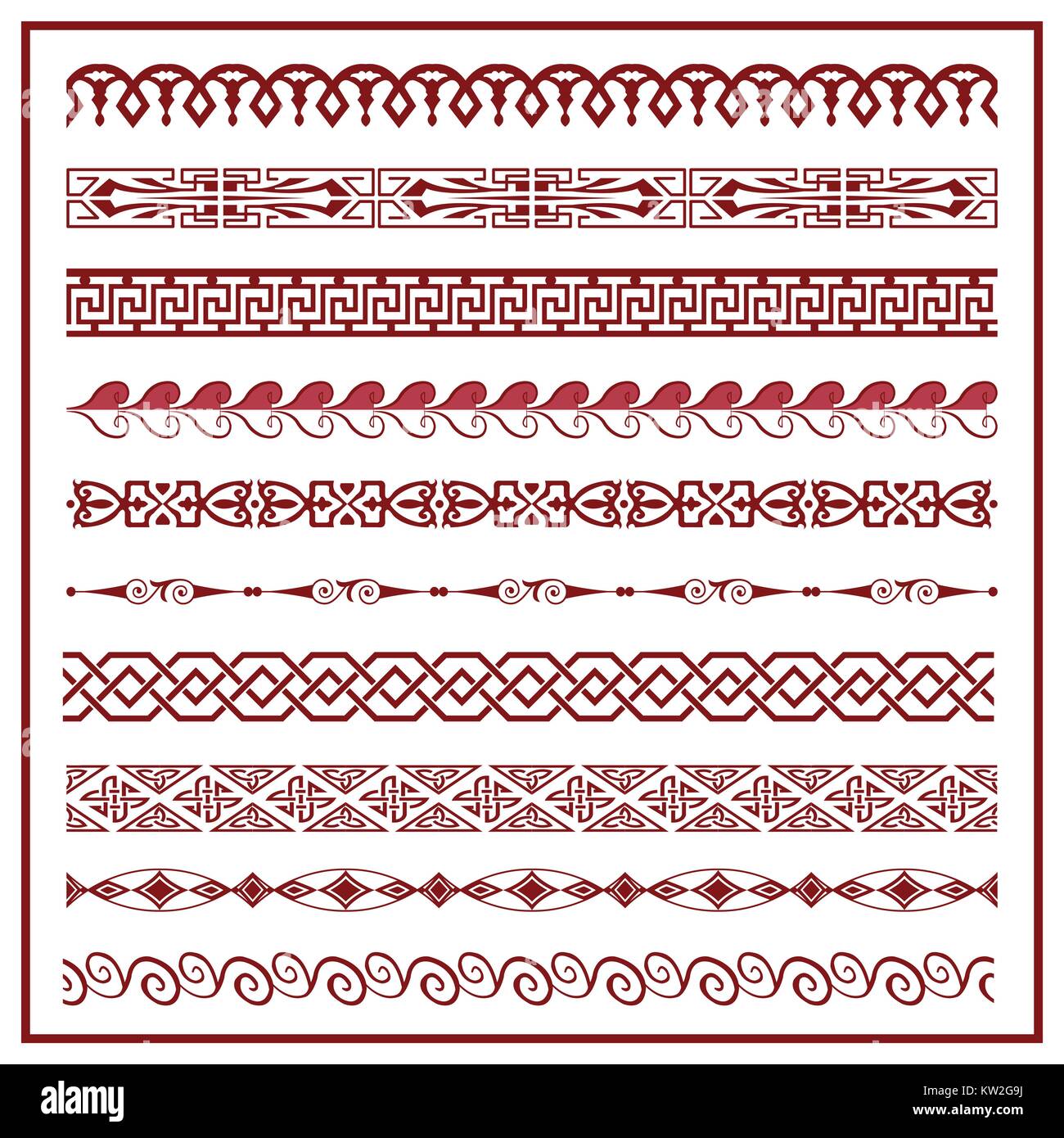 Aboriginal frame and border collection Stock Vector Image & Art - Alamy