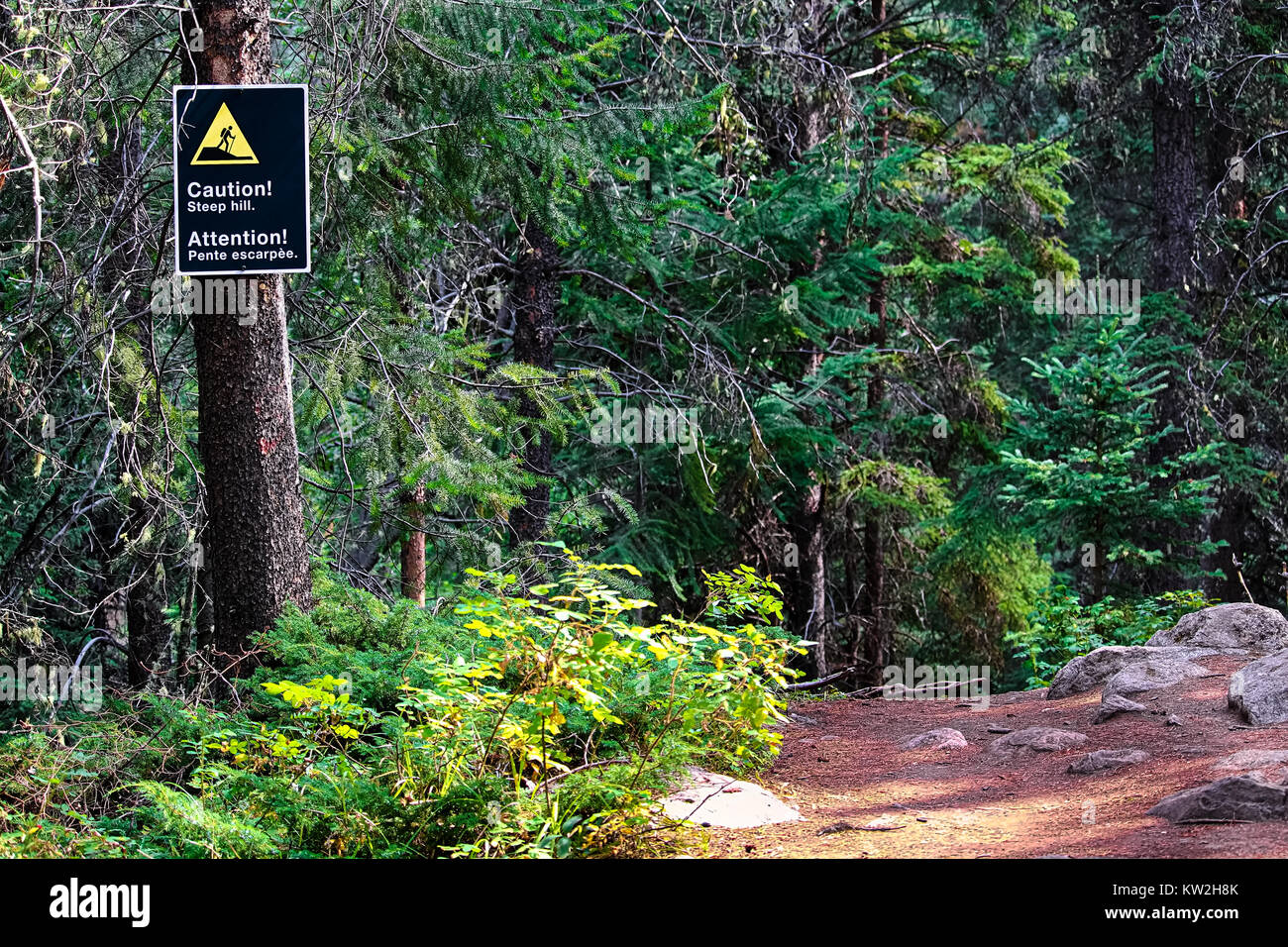 Edge of a trail hi-res stock photography and images - Alamy