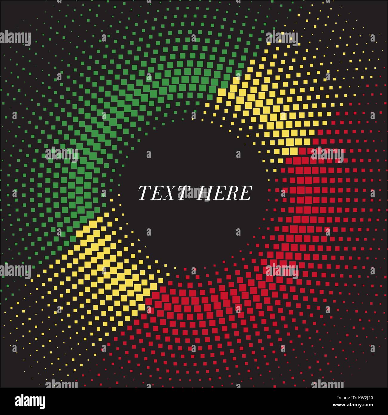 Half tone square round gradient template Republic of Congo flag Stock ...