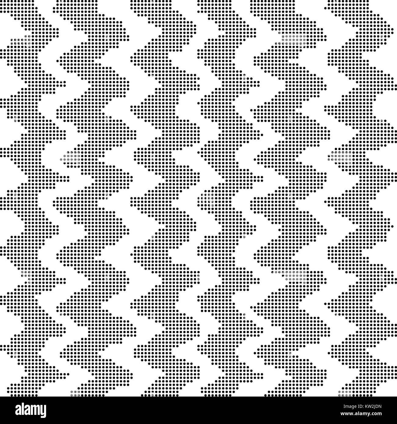 Halftone round black seamless background sawtooth line geometry Stock ...