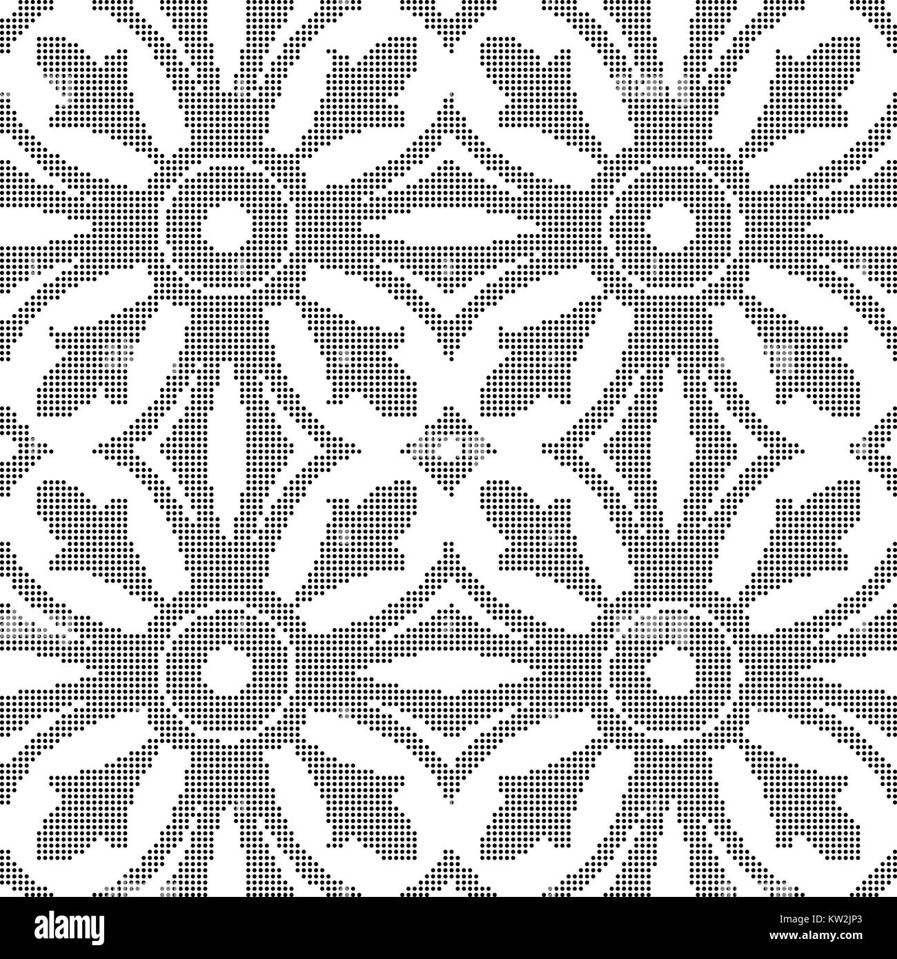 Halftone round black seamless background round cross curve Stock Vector ...