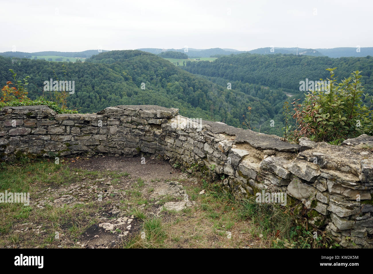 Stone wall in Ruine Grefenstein in Swabia, Germany Stock Photo - Alamy