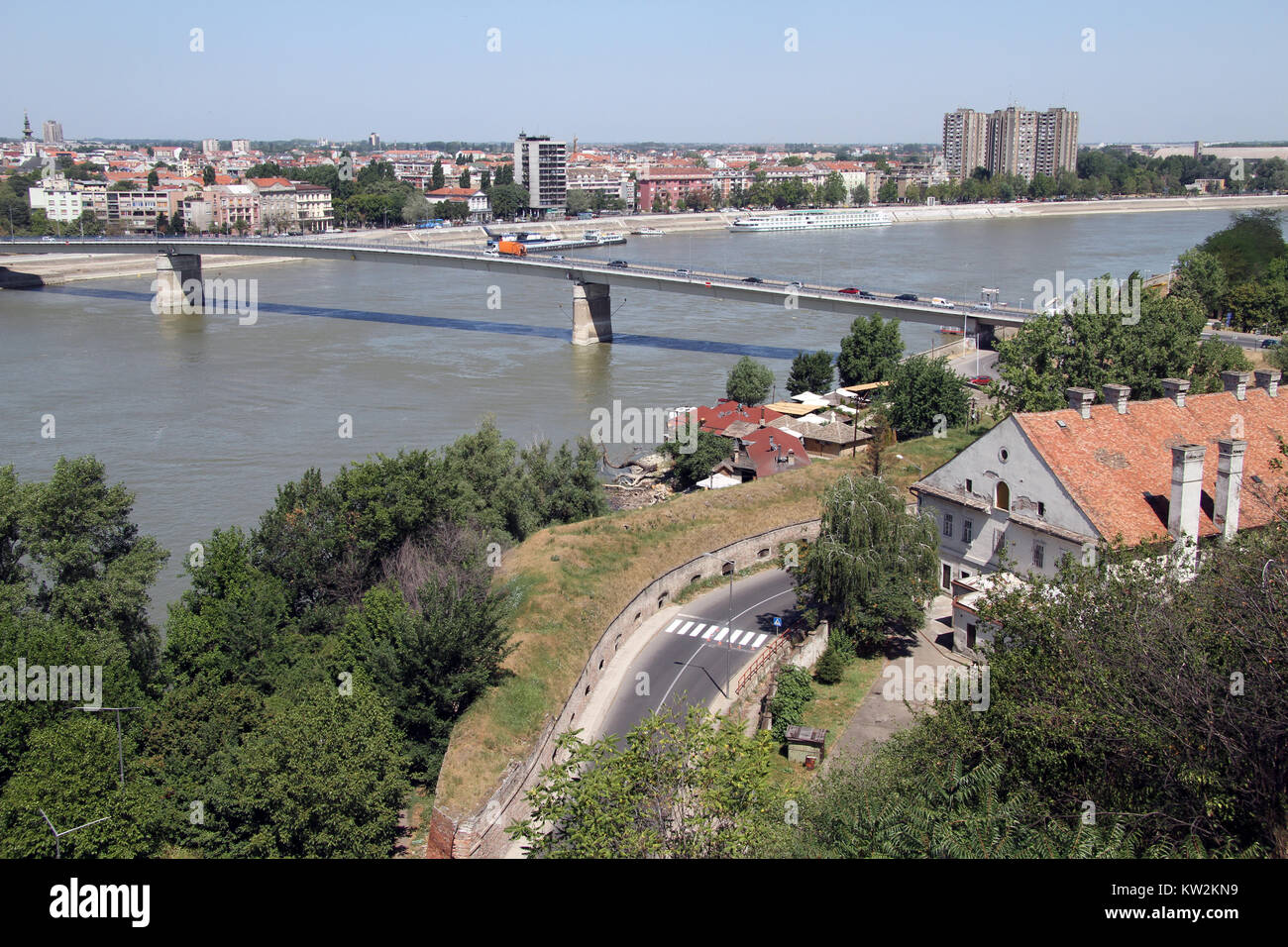 Long bridge in Novi Sad, Serbia Stock Photo - Alamy