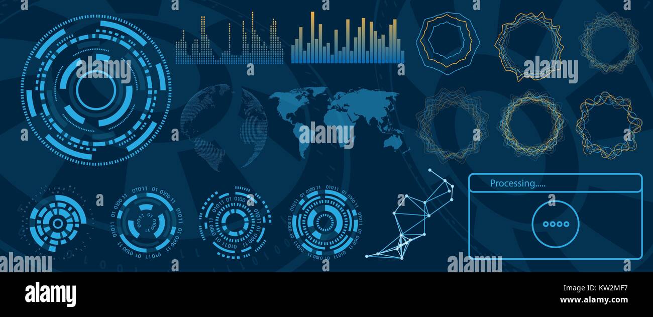 Futuristic Interface Hud Design, Infographic Elements,Tech and Science ...