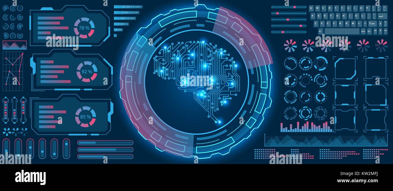 Abstract Hud UI Interface, Virtual Screen Futuristic Hi Tech Background ... Abstract Hud UI Interface, Virtual Screen Futuristic Hi Tech Background ...