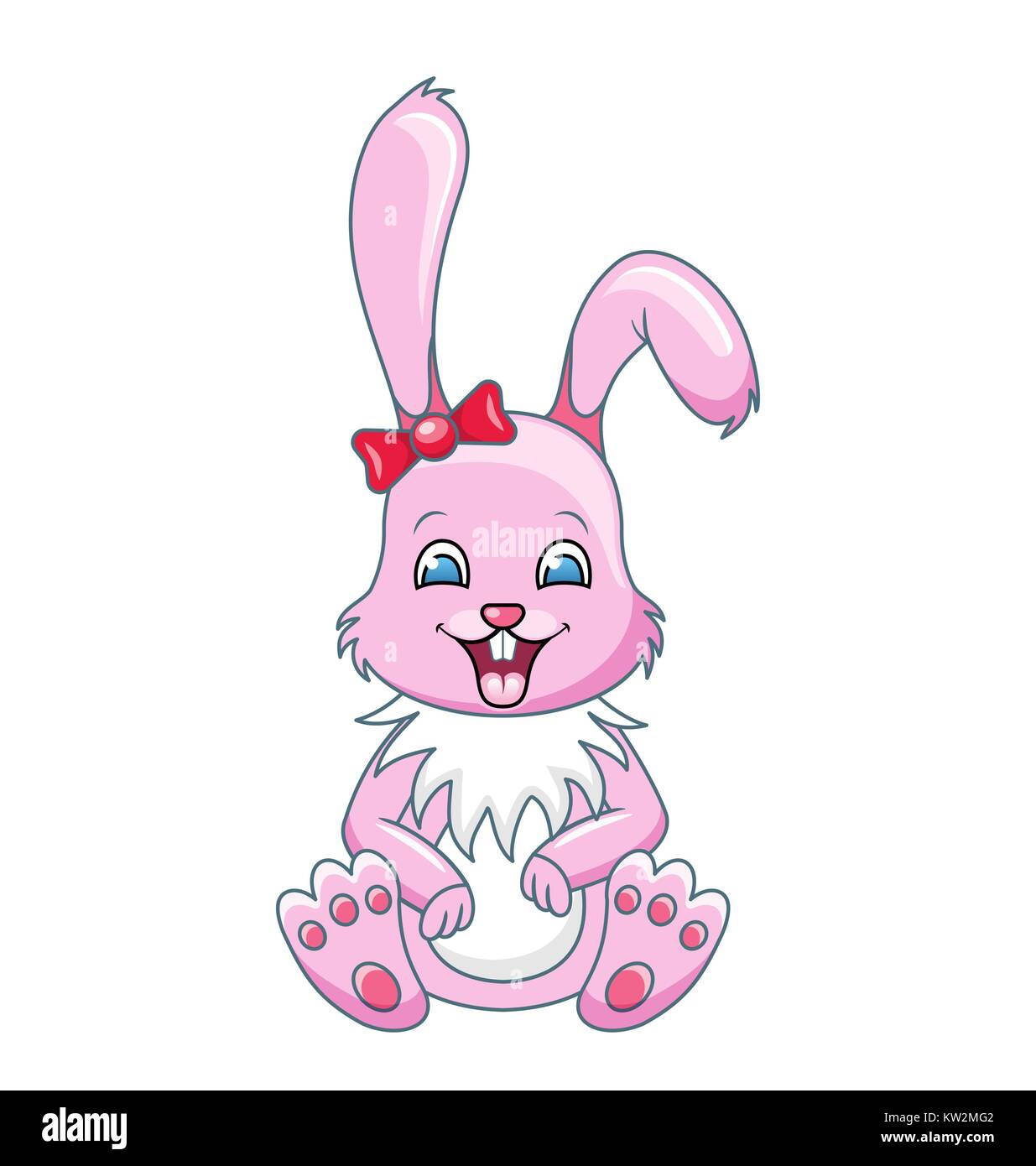 Bunny Rabbit Cartoon Girl