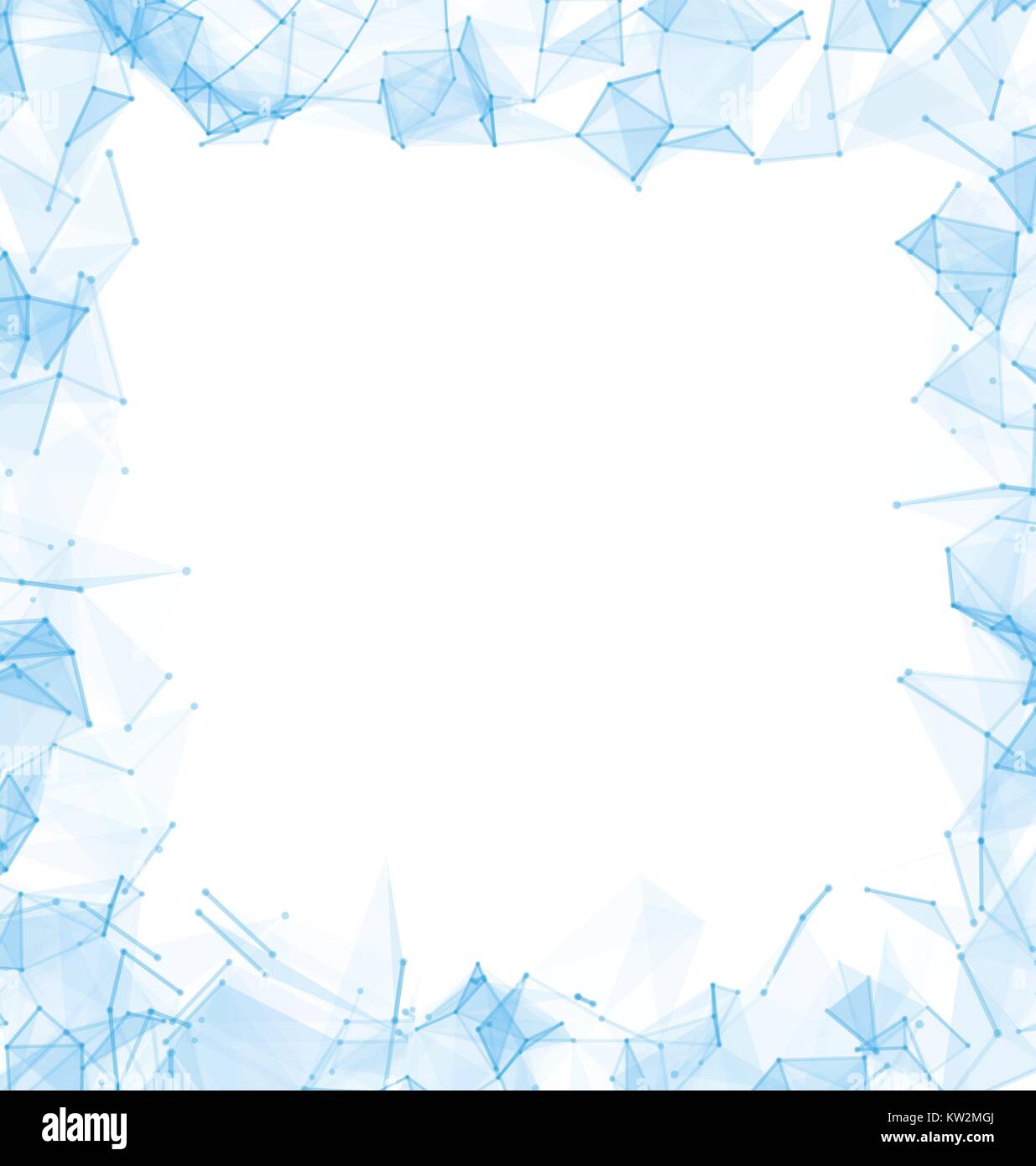 Polygonal Wireframe Border. Geometric Form. Lines Network Polygons ...