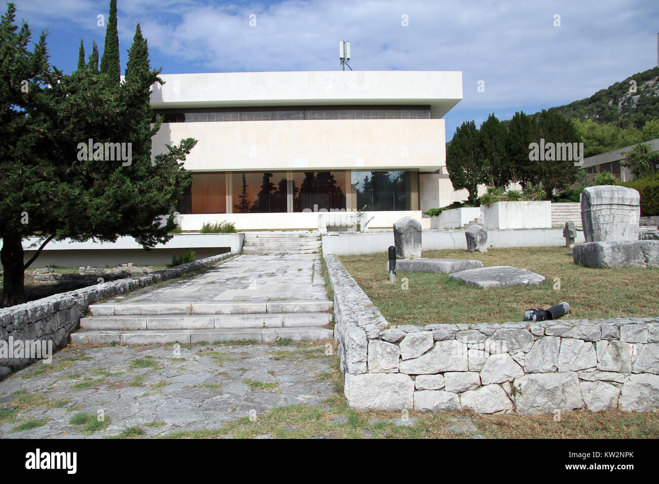 New building of Archeoloigy museum in Split, Croatia Stock Photo - Alamy