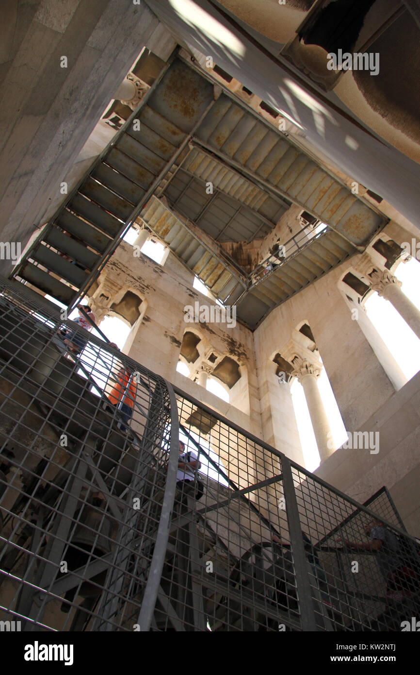 Inside bell tower in Split, Croatia Stock Photo - Alamy