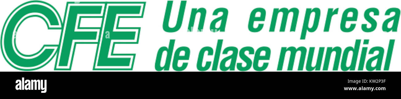 The official logo of the Comisión Federal de Electricidad (CFE), Mexico ...