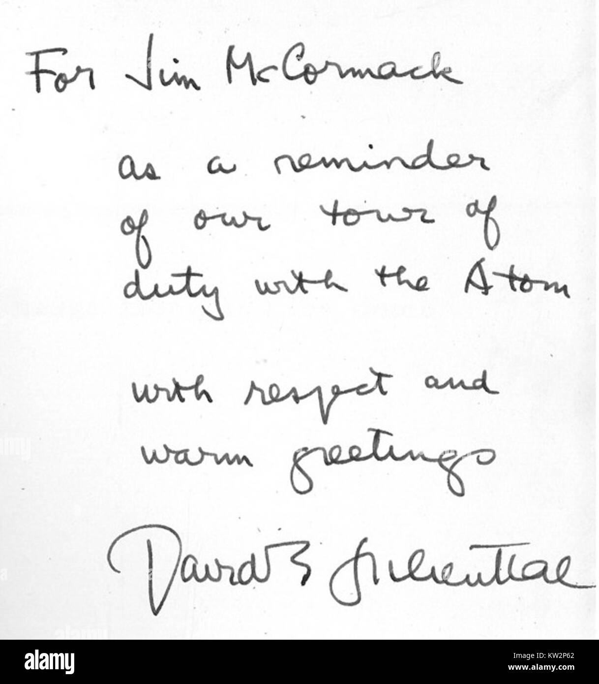 The Lilienthal McCormack inscription is a historical engraving that ...