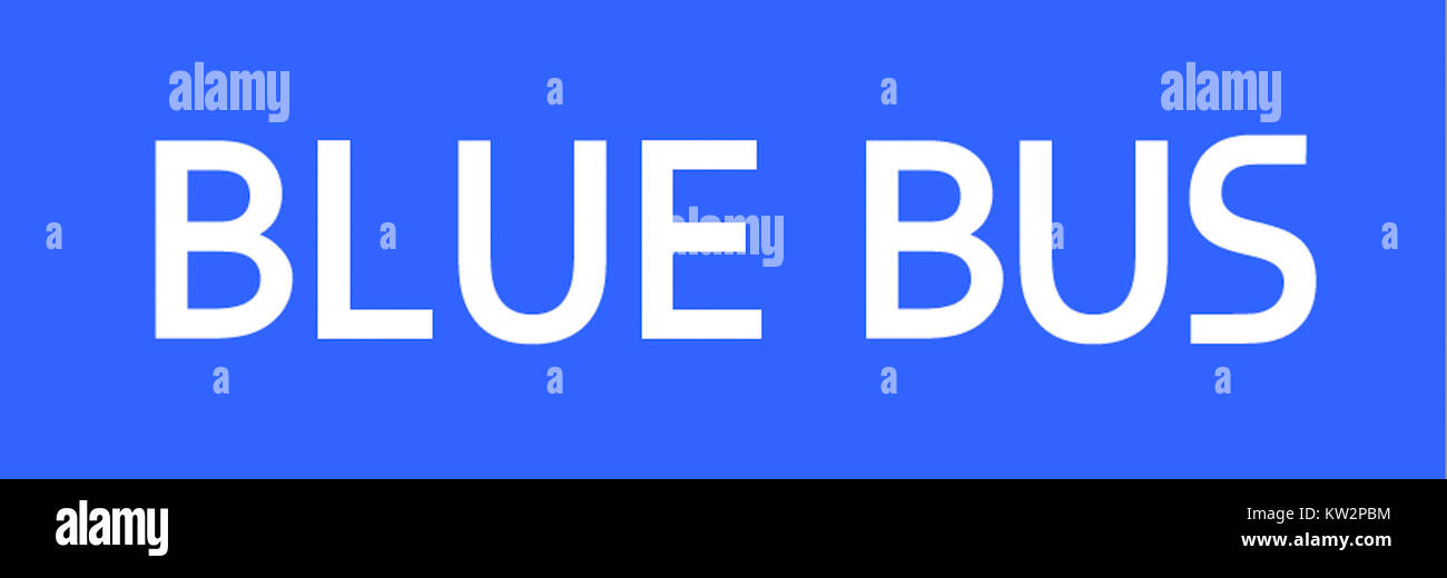 Logo do Blue Bus Stock Photo - Alamy