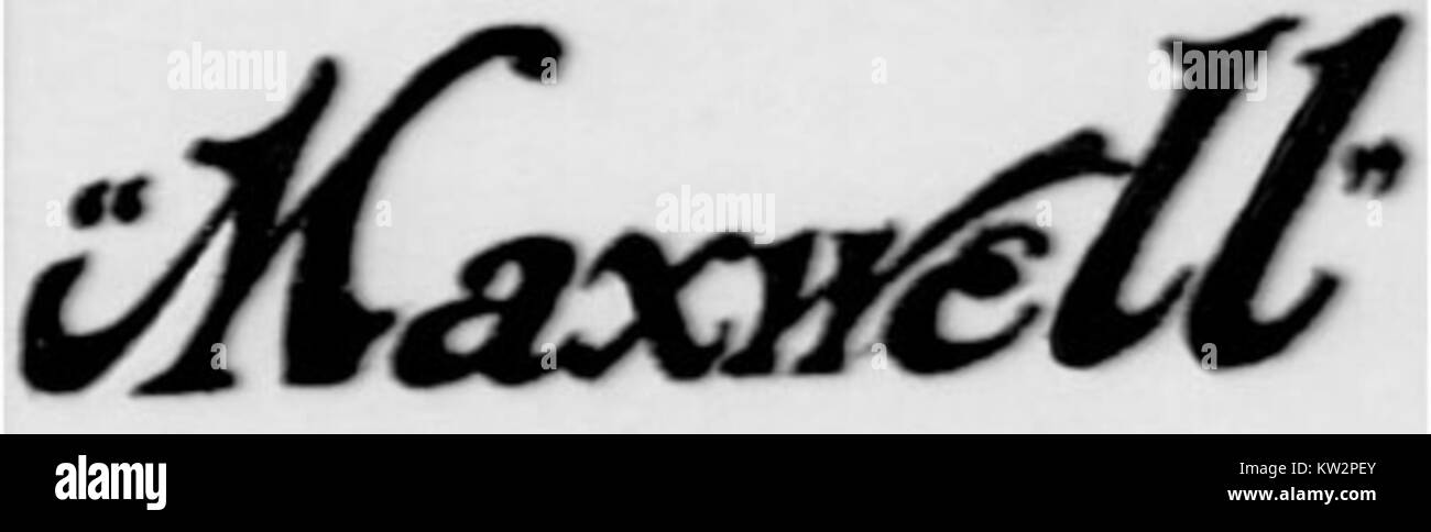 The 1910 Maxwell auto logo reflects the brandâ€™s early identity in the ...