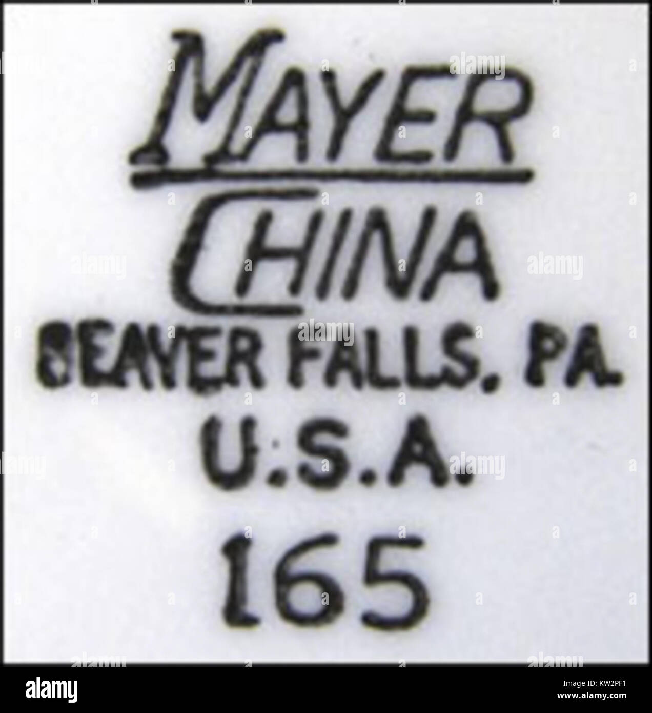 Mayer China is known for its high-quality porcelain, and its logo ...