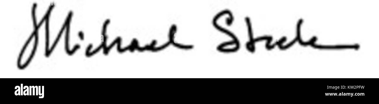 This is the signature of Michael Steele, likely an individual of ...
